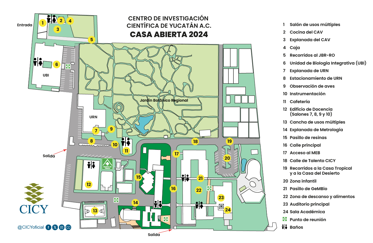 Programa y mapa - Casa Abierta 2024